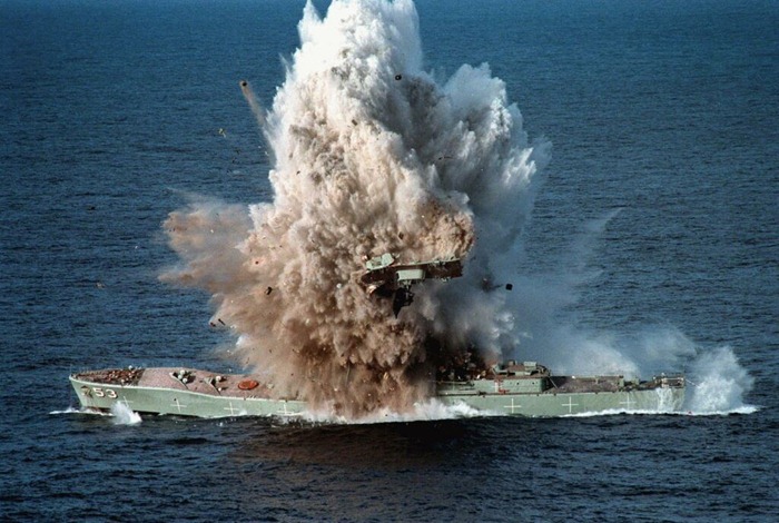 Sinking of Decommissioned Ships | Amusing Planet